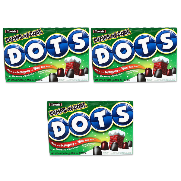 Dots Candy Lumps of Coal Variety Pack of 3 – Rebel Smuggling LLC