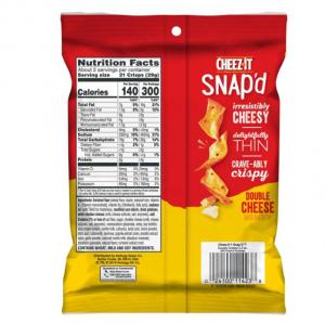 Kellogg'S Cheez It Double Cheese Crispy & Thin Cracker (2.2 OZ, 6 Per ...