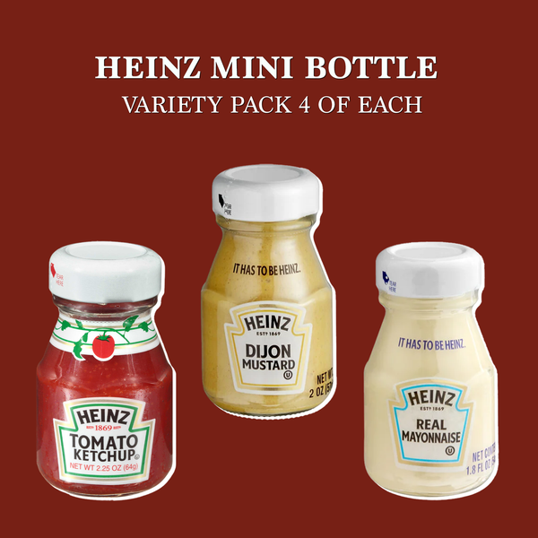 Heinz Mini Bottle Variety Pack | Ketchup, Mayo, Mustard | 12 Pack ...
