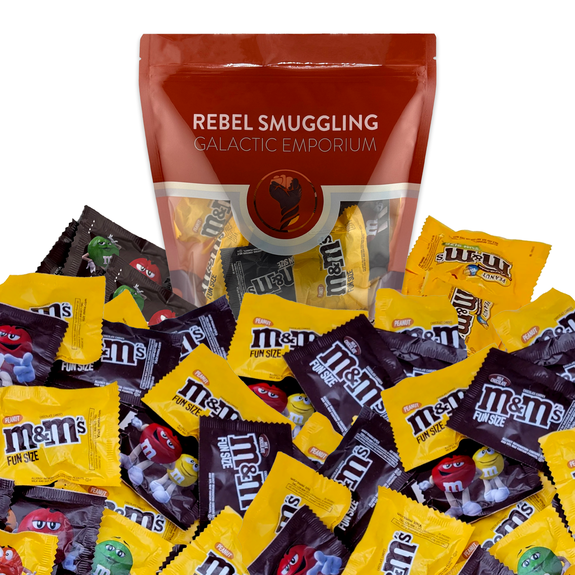 M&M's Milk Chocolate and Peanut Funsize Individually Wrapped Variety 2 ...