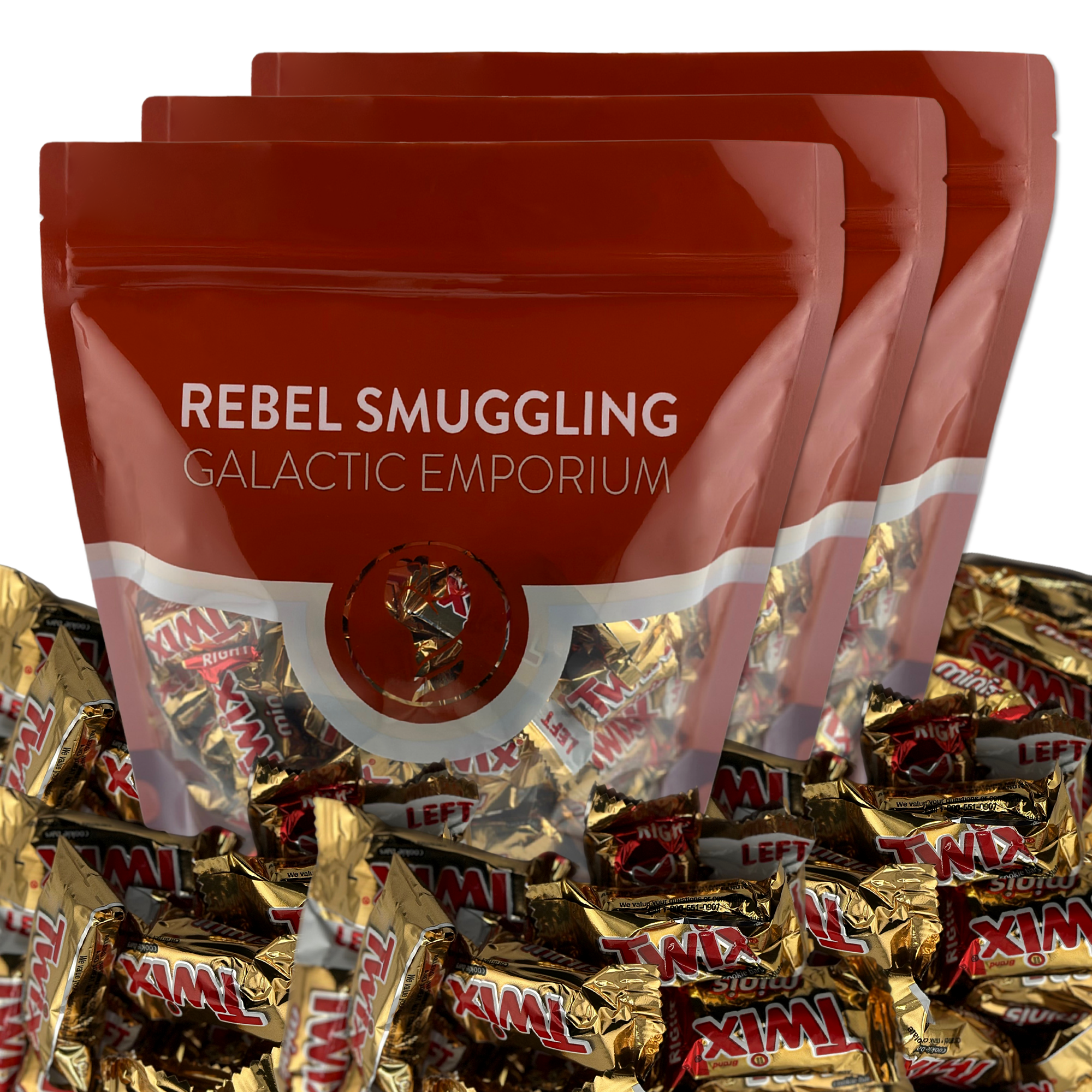 Twix Mini Caramel Chocolate Candy Bars Bulk 3 x 2LB Bags by Rebel Smug ...