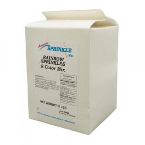 American Sprinkle 8 Color Rainbow Sprinkles, 6 Pound -- 4 / case ...