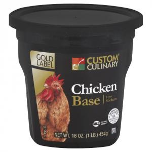 Custom Culinary Gold Label Chicken Gluten Free Soup Base (1 lbs, 6 Per ...
